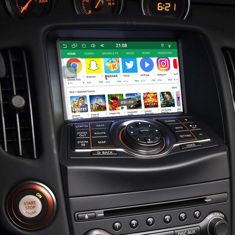 Apple CarPlay / Android Auto Interface to Suit Nissan 370Z (09-20 ...